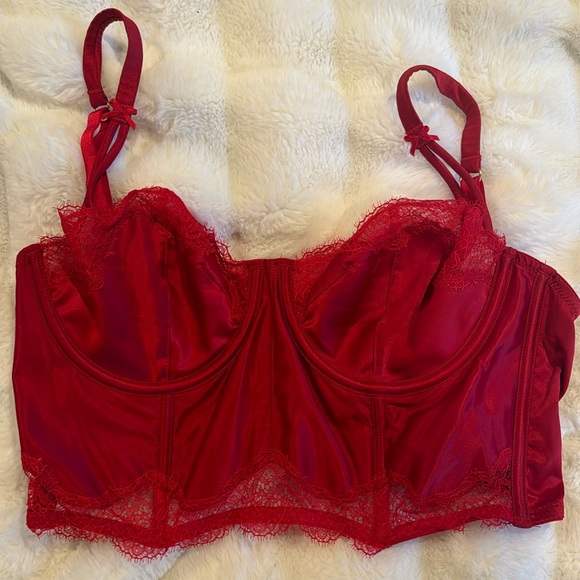 Victoria's Secret | Tops | Victorias Secret Red Corset Top | Poshmark